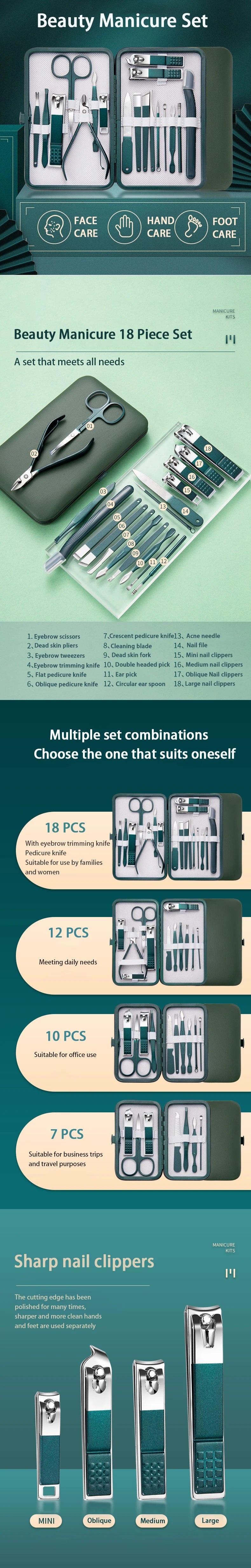 Professional Nail Care Kit Stainless Steel – GotTheFix