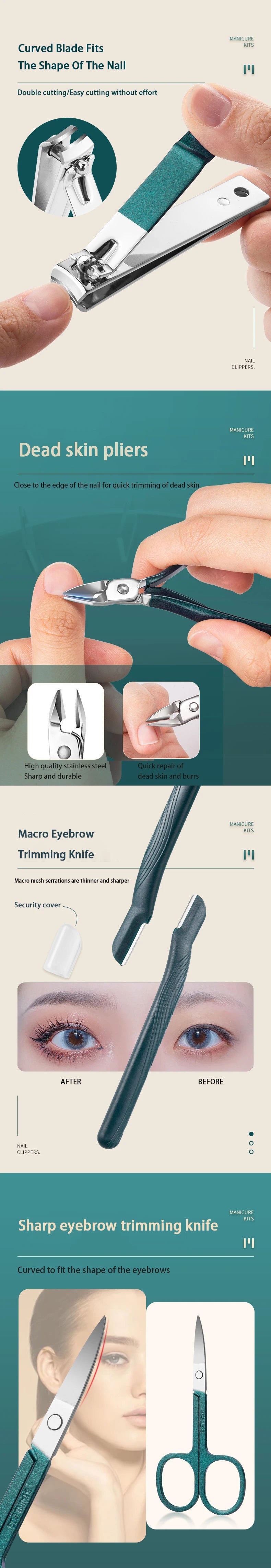 Professional Nail Care Kit Stainless Steel – GotTheFix